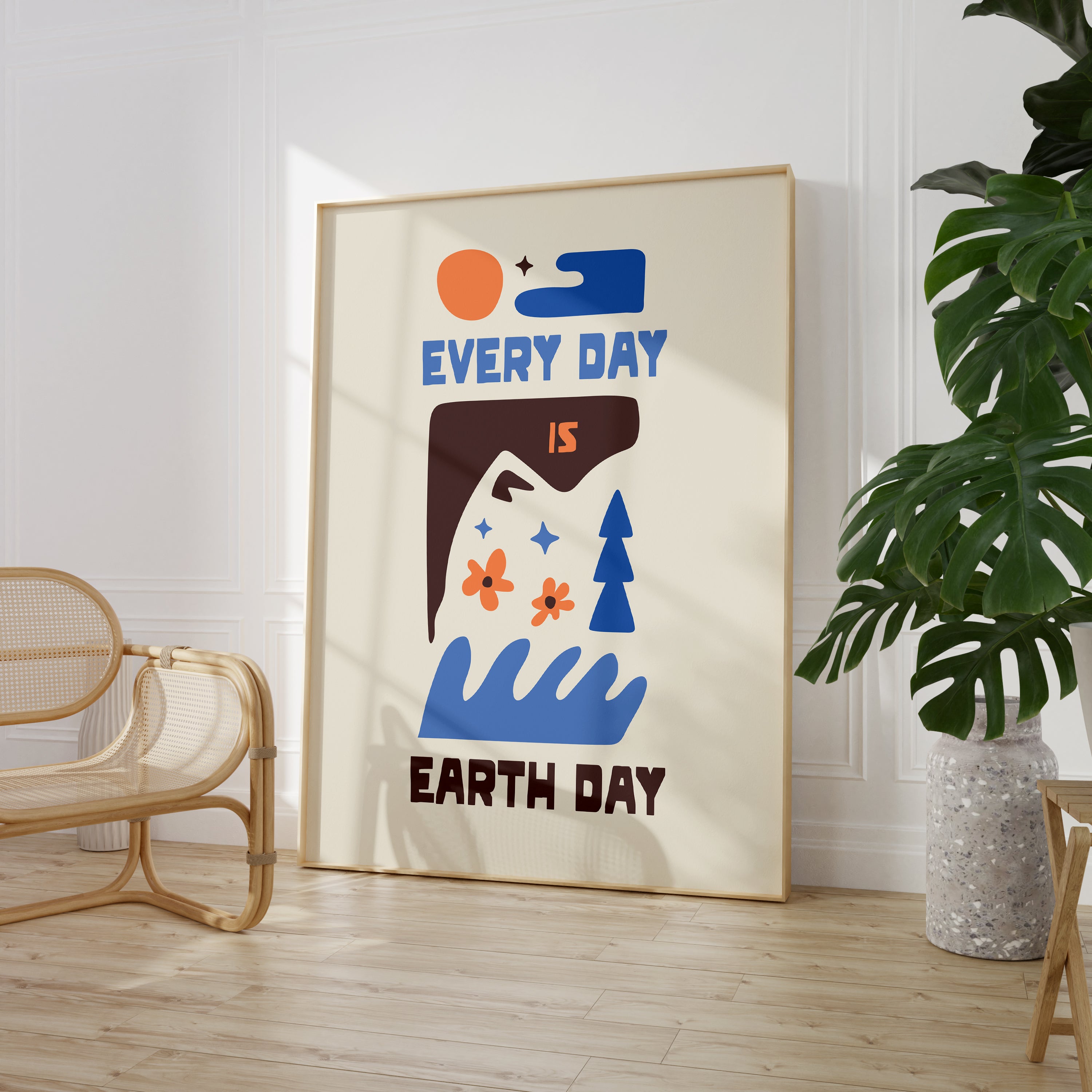 Free Printable Earth Day Poster – Moncasso