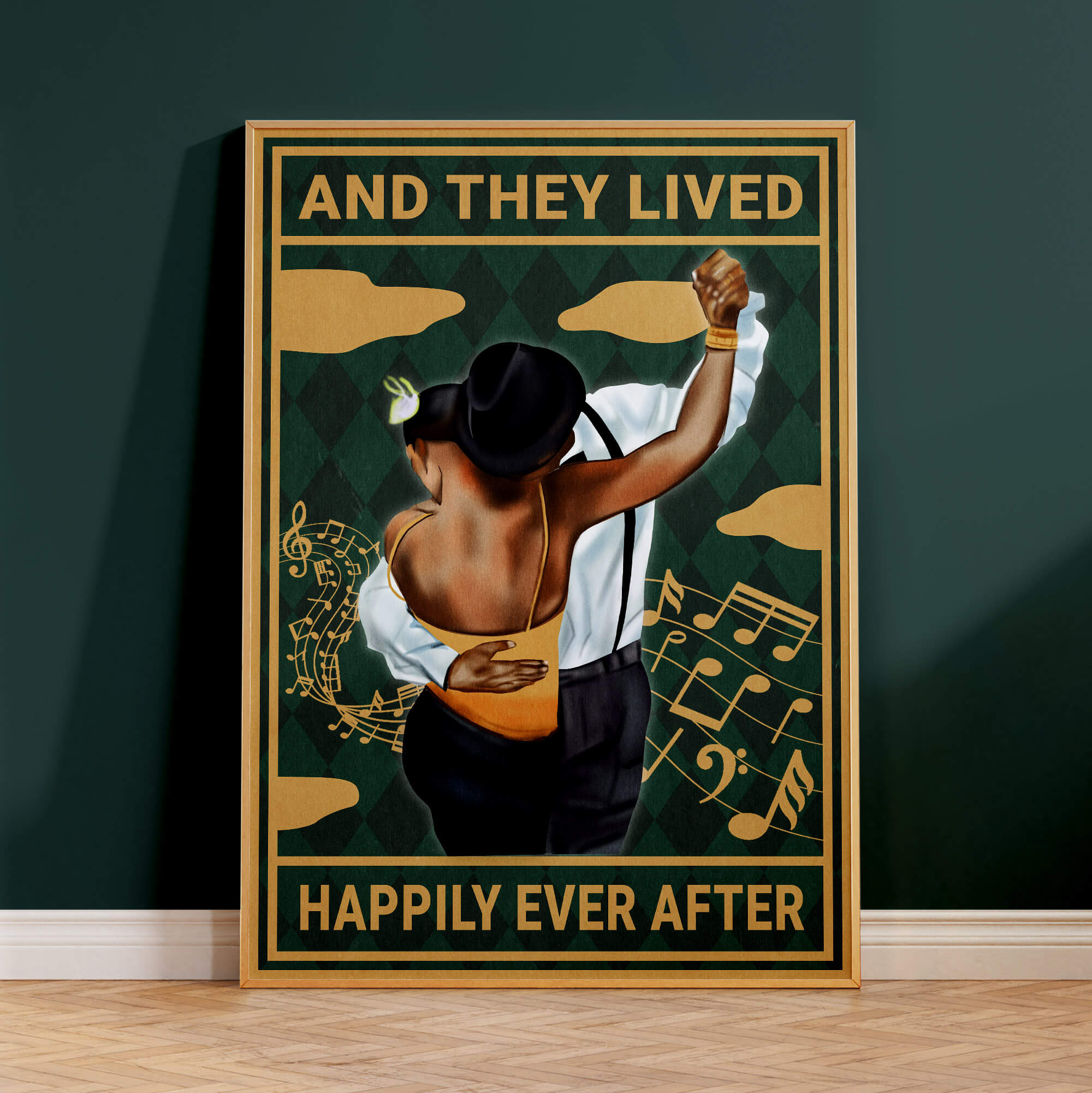 Dance Fever No2 | Retro Wall Art Large Canvas Prints for Living Room ...