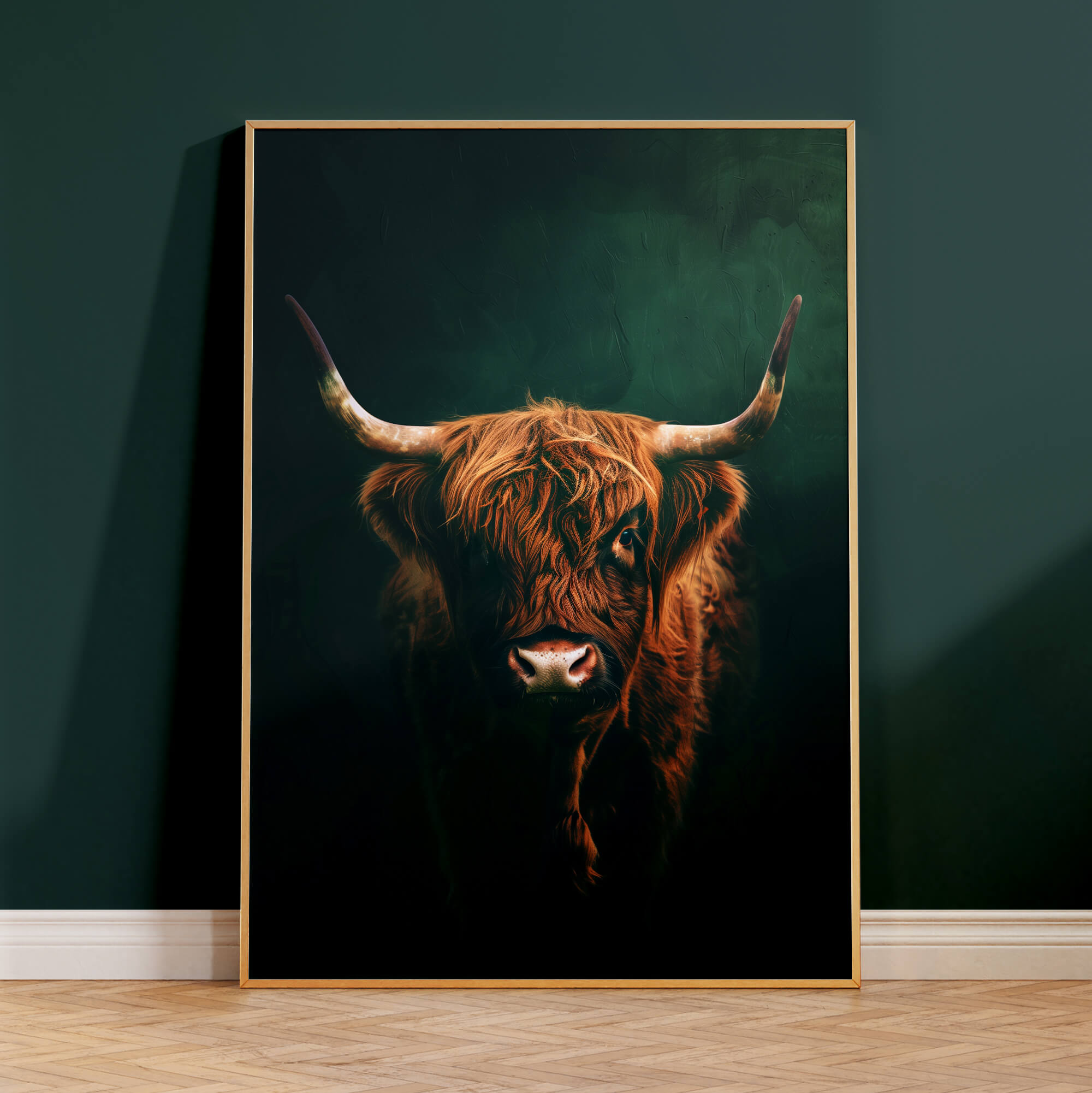 Highland Cow Print | Large Vintage Scottish Cow Wall Art for Home ...