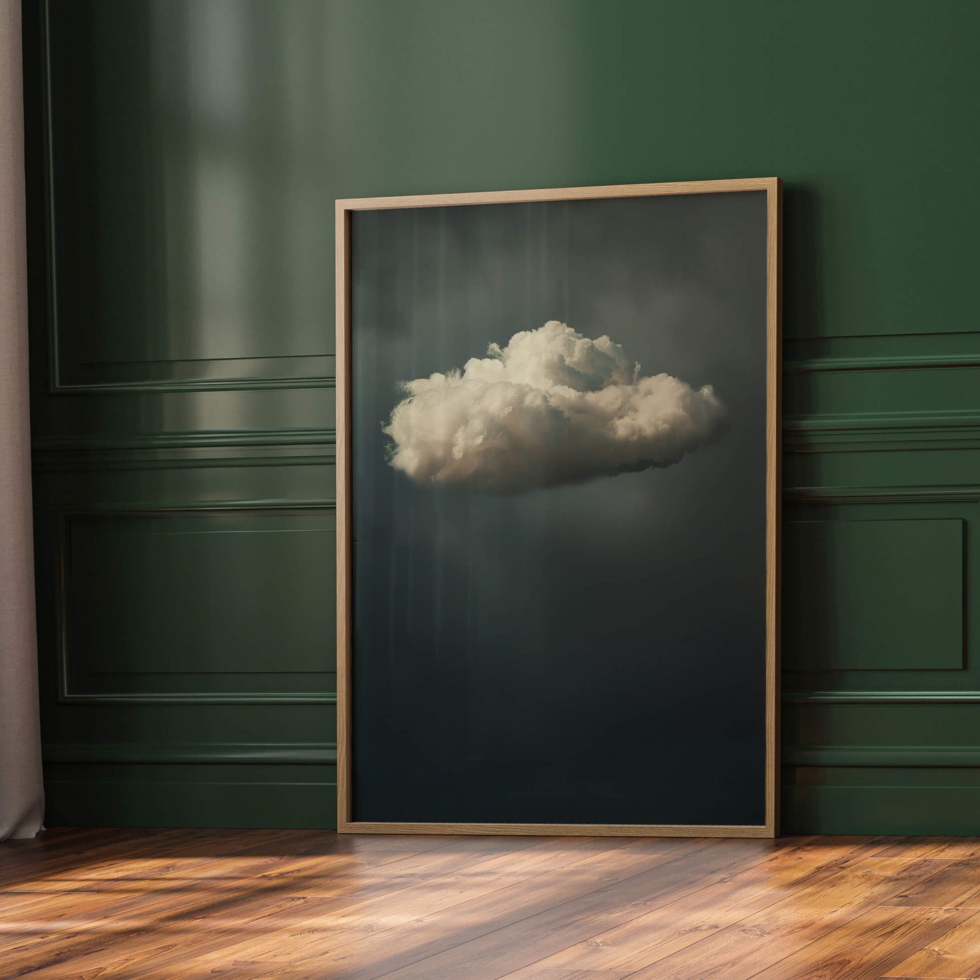 Vintage Cloud Print | Large Canvas Wall Art Print for Bedroom and Home ...